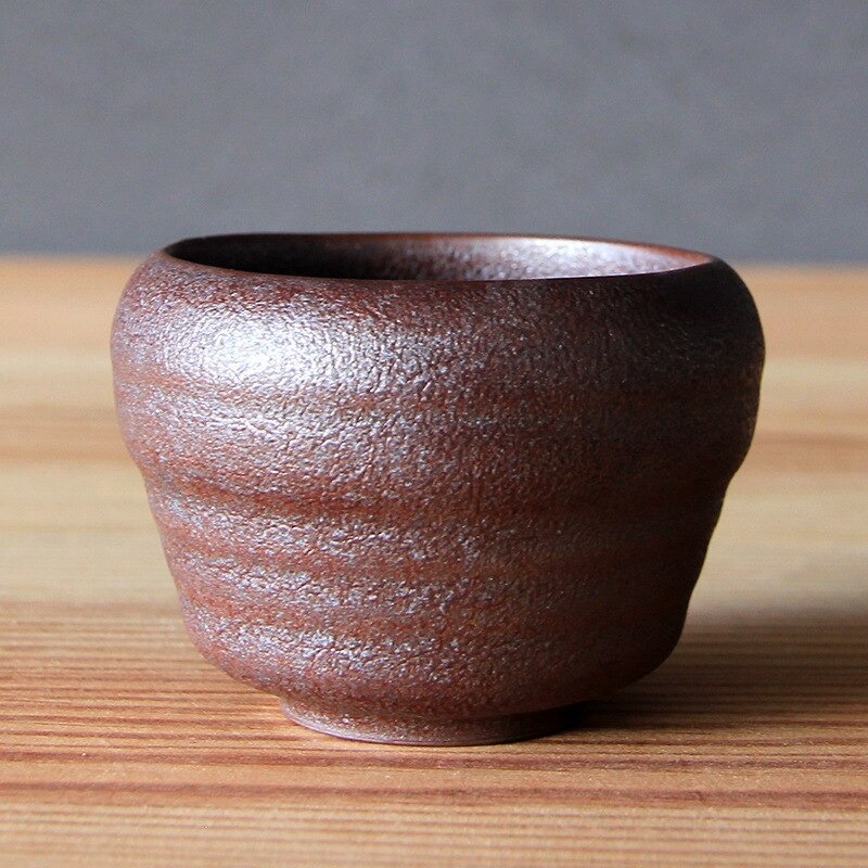 Retro Coarse Pottery Tea Cup Vintage Kiln Changing... – Grandado