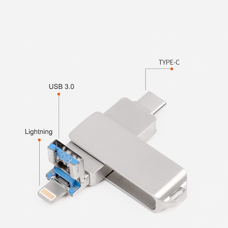 RGEEK 3 In 1 Handy USB 3,0 Flash Drive Metall U Di... – Grandado