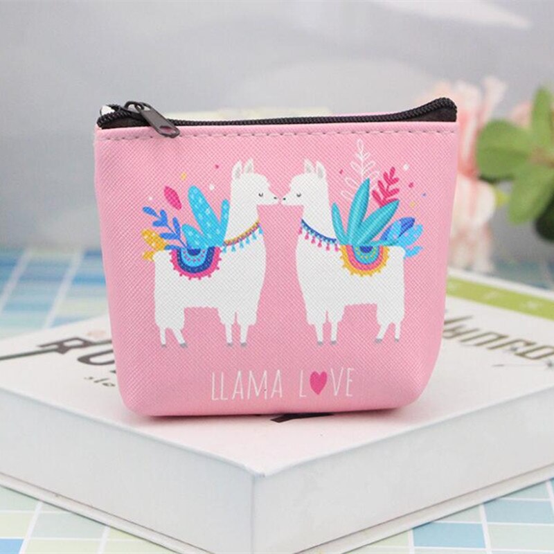 M228 Women Purses Cute Cartoon Alpaca Pattern Zipp... – Grandado