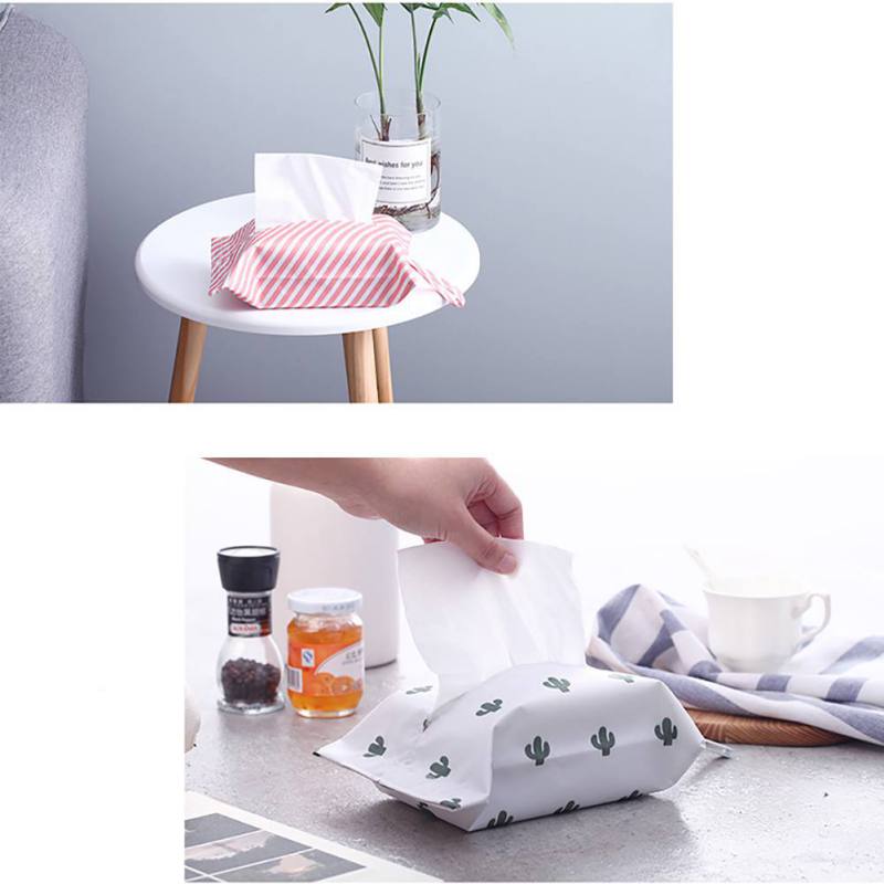 Portable Cotton and Linen Tissue Box Holder Towels... – Vicedeal