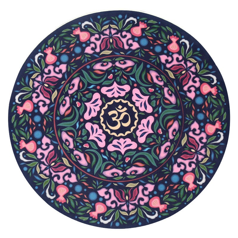 60cm Round Yoga Mat Meditation Cushion for Workout... – Grandado