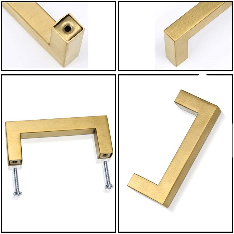 European Style Matte Gold Furniture Handles Brass ... – Vicedeal