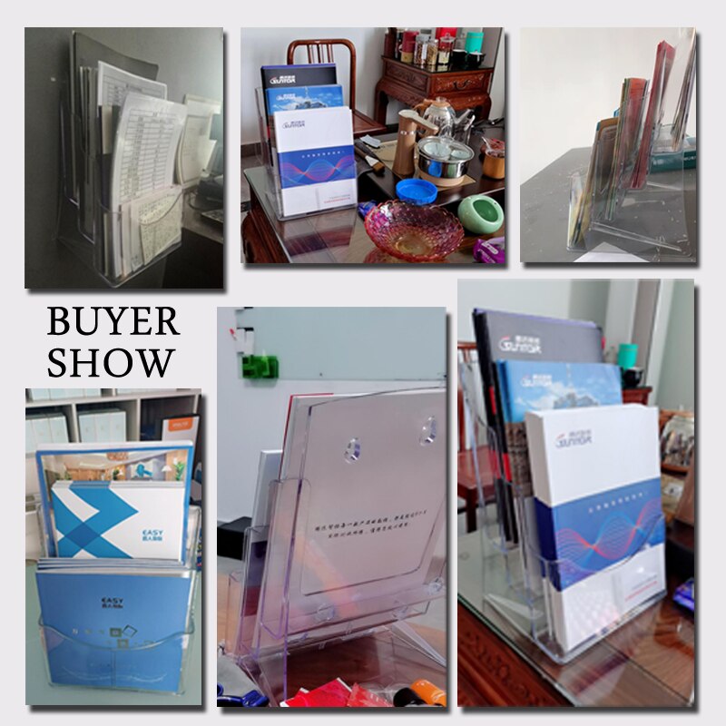 Hangable Information Display Stand 4 Tier A5 File ... – Grandado