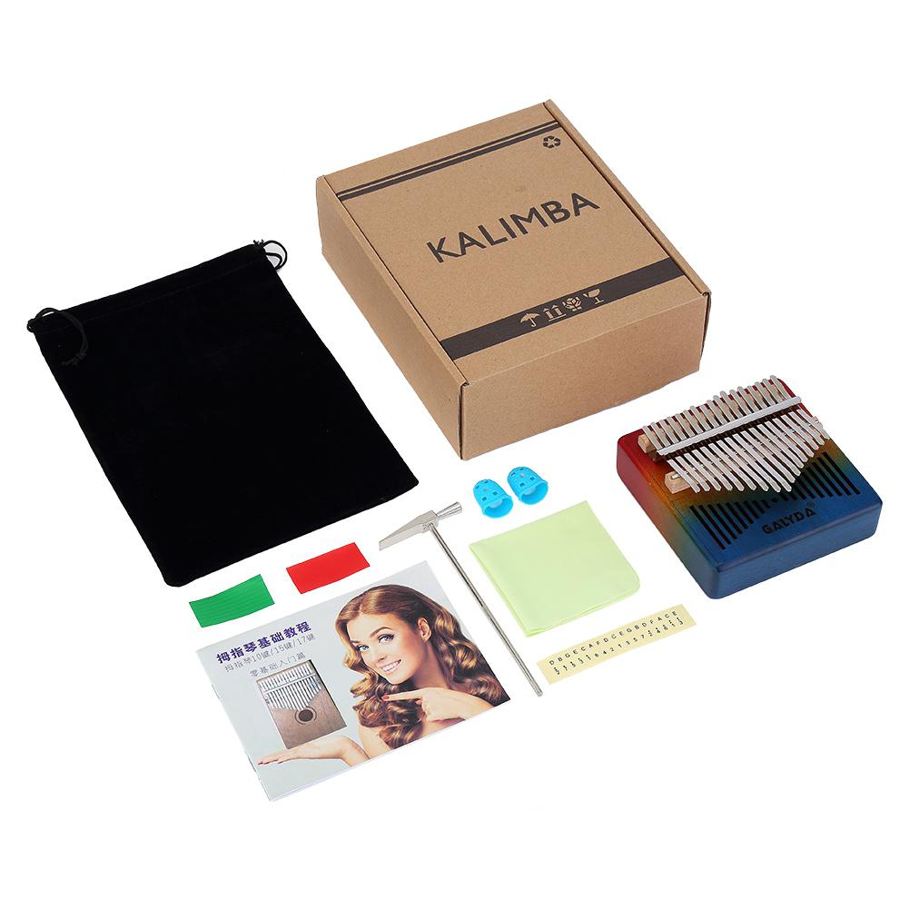 Kalimba 17 Key Mahogany Body Thumb Piano Gradual r... – Grandado