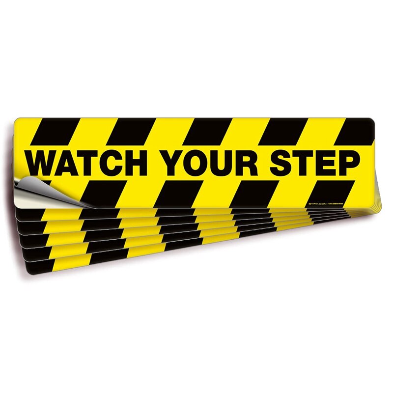 6PCS Watch Your Step Floor Decal Sticker Premium S... – Grandado