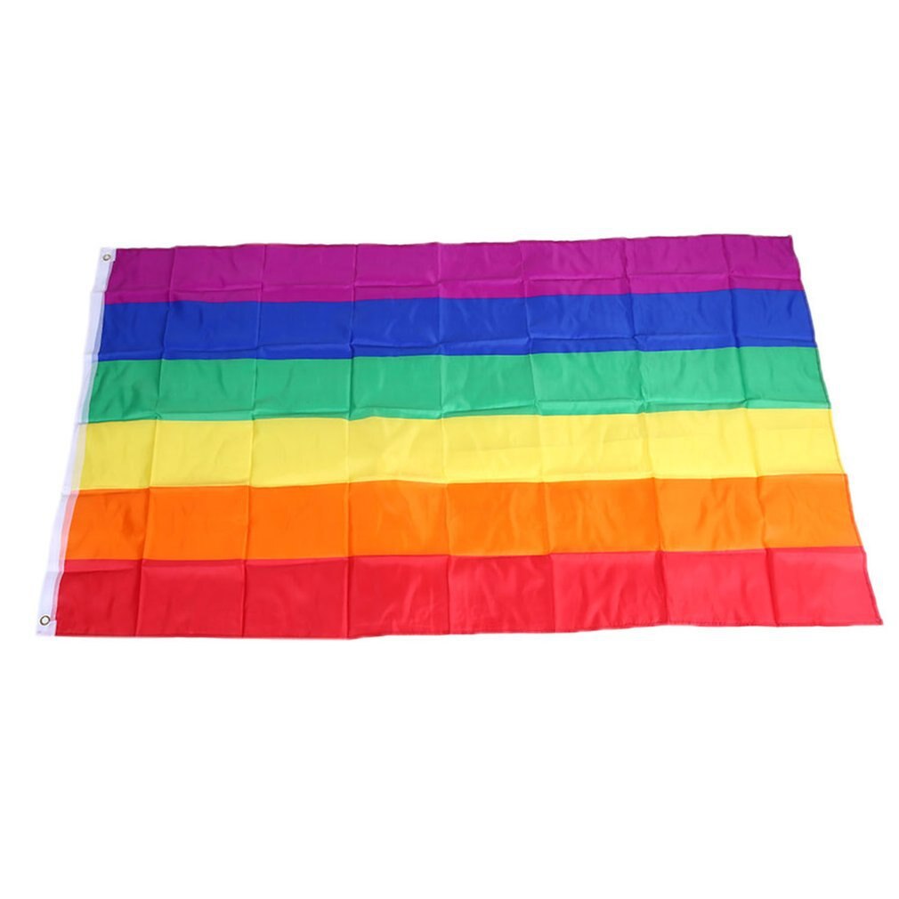 Rainbow Flag 90 x 150 cm Polyester Flag Gay Pride ... – Grandado
