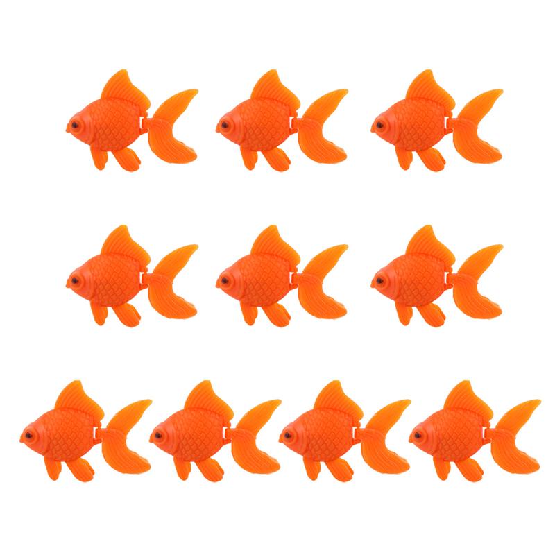 10 PCS Artificial Goldfish Realistic Floating Arti... – Vicedeal