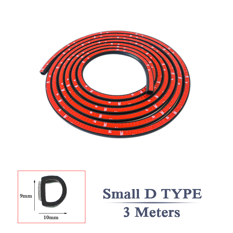 4m B P Z D Shape Type Car Door Seal Strip EPDM Rub... – Grandado