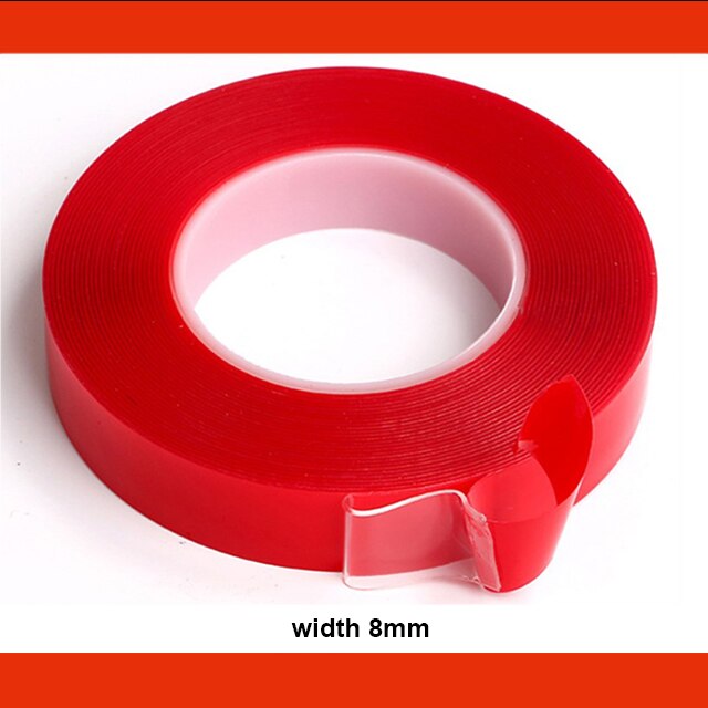 Visbella 300Mm Auto Stickers Rood Dubbelzijdig Tap... – Grandado