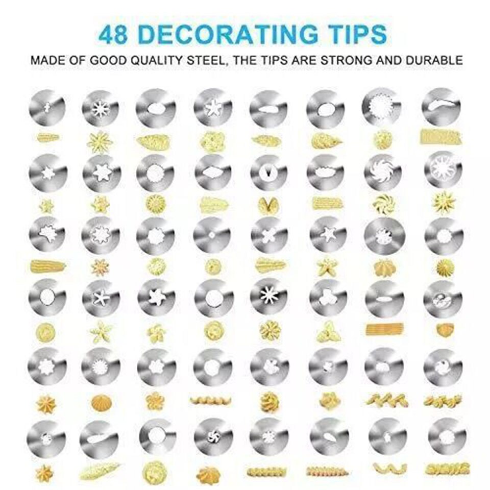 62Pcs Cake Decorating Supplies Kit for Beginners B... – Grandado