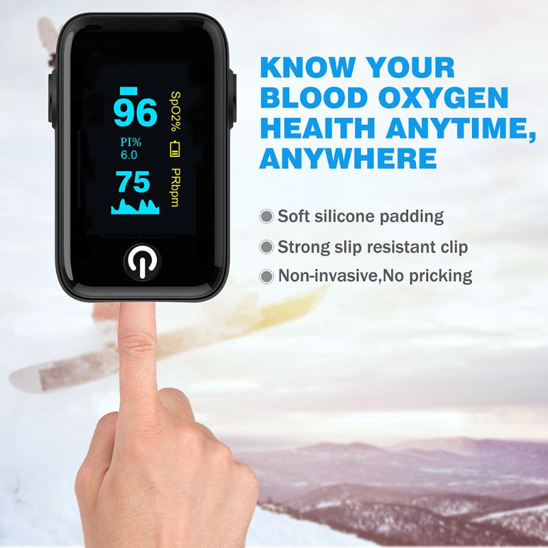 Pulse Oximeter Fingertip, OLED Display Pulse Oxime... – Grandado