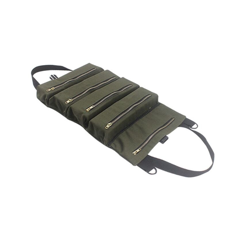 Multi-purpose Tool Roll Up Canvas Storage Bag Key ... – Vicedeal
