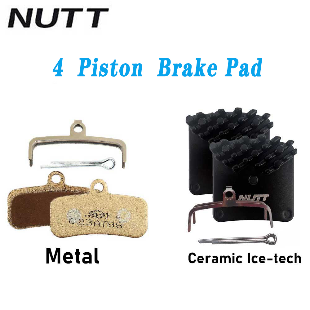 NUTT 4 Piston Brake Pad Metal Disc Brake Pad Ice-t... – Grandado