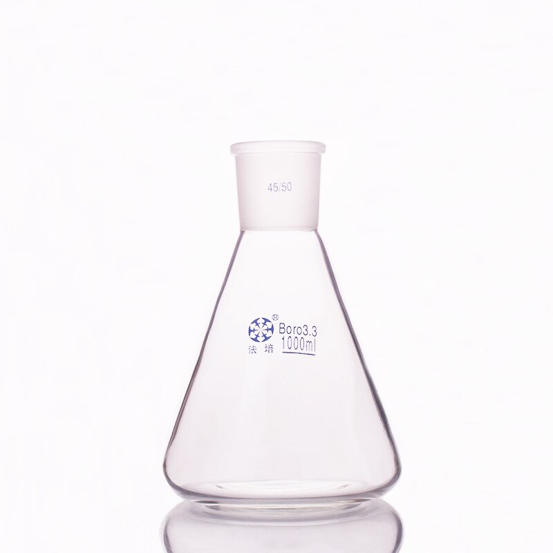 Conical flask with standard ground-in mouth,Capaci... – Vicedeal