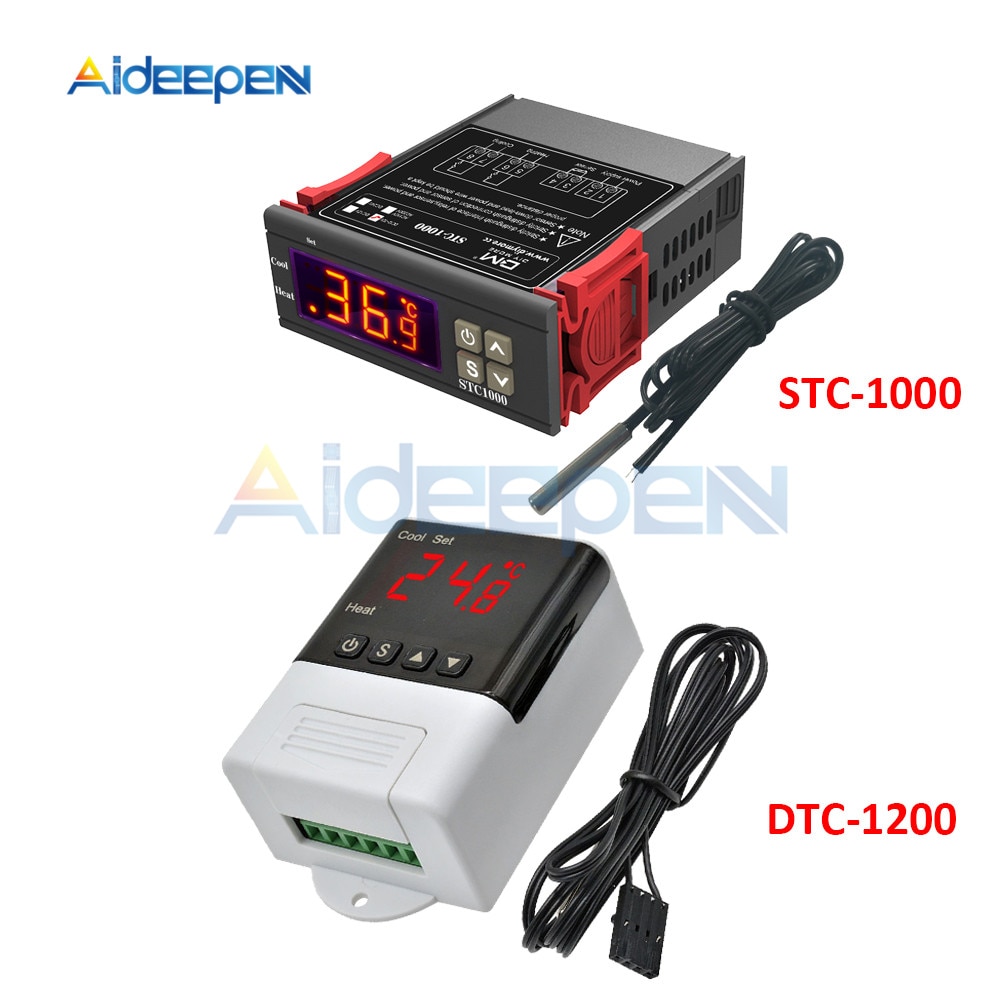 STC-1000 DTC-1200 110V 220V 12V 24V Digitale Tempe... – Grandado