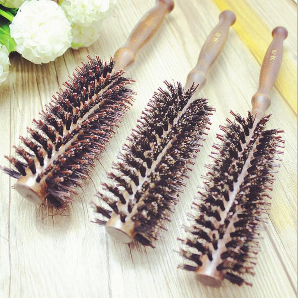 Anti-bacterial Hair Dressing Brush Round Comb Barb... – Vicedeal