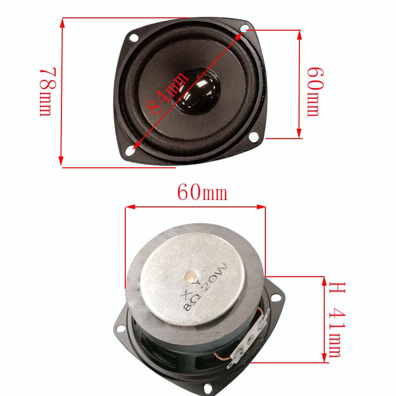 3 Inch Full Range Audio Speaker 8Ohm 20W HiFi Ster... – Grandado