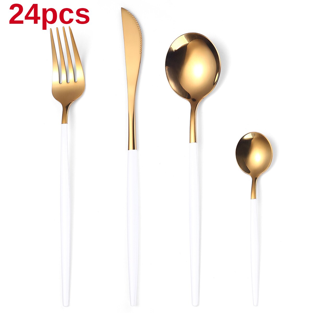 Platinum Tableware Set 304 Stainless Steel Cutlery... – Grandado