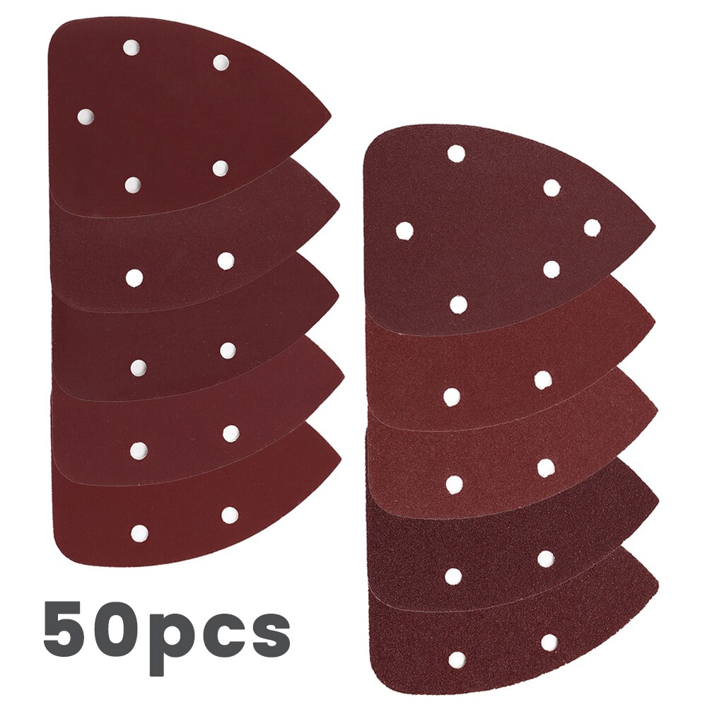 50pcs Self-adhesive Sandpaper Triangle 5 holes Del... – Grandado
