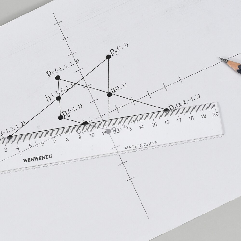 JS 4 pcs/ set ruler protractor student mathematics... – Grandado