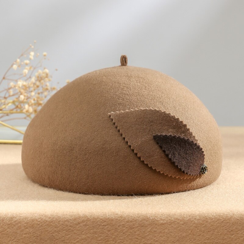 PTAH-boina francesa de lana para mujer y niña, Boi... – Grandado