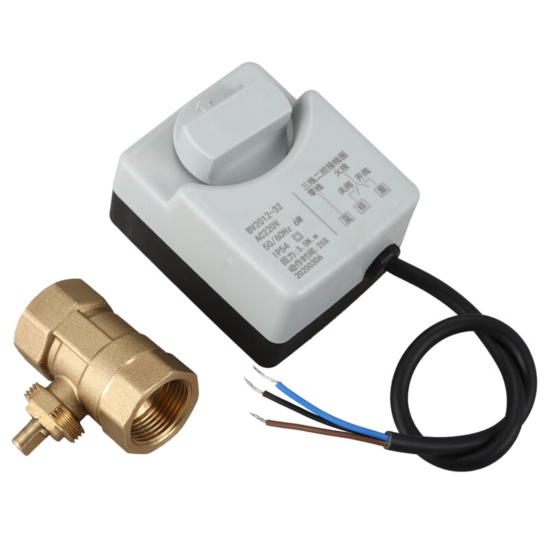 2 Pcs Ac220V 2 Way 3 Wires Motorized Ball Valve El... – Grandado
