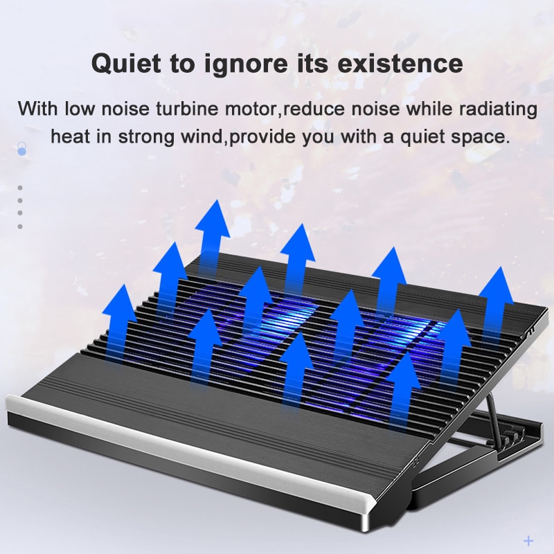 Tragbare Gaming PC Einstellbare Laptop Kühler Dual... – Vicedeal