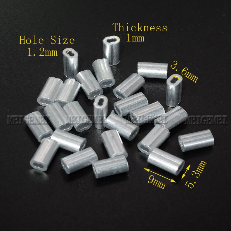 10pcs Aluminum Wire Crimp Sleeve Cord Lock Ferma C... – Grandado