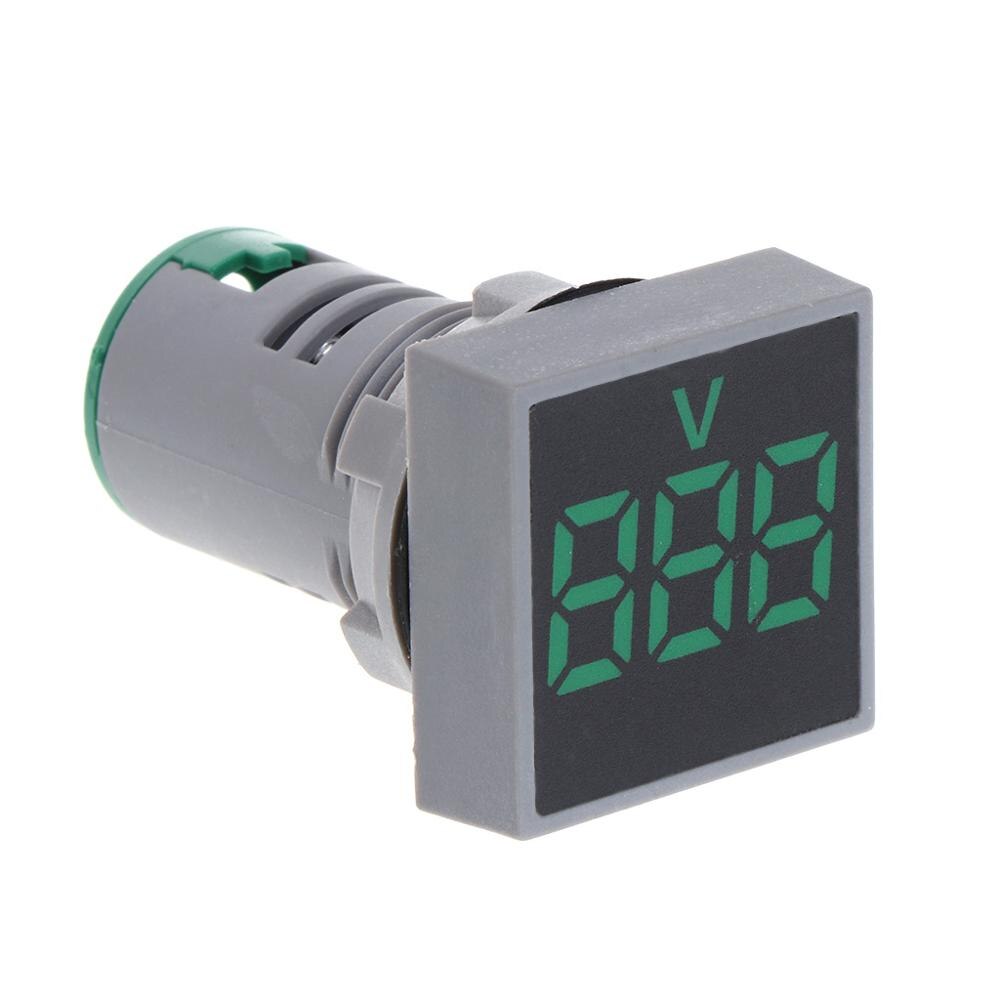 22MM AC 12-500V Voltmeter Square Panel LED Digital... – Grandado