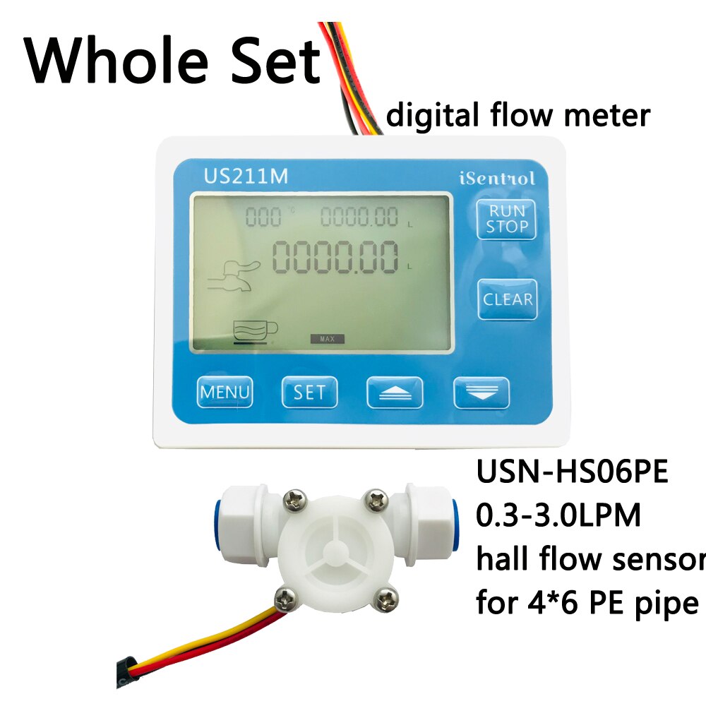 US211M Flow Meter Display with USN-HS06PE Hall Flo... – Vicedeal