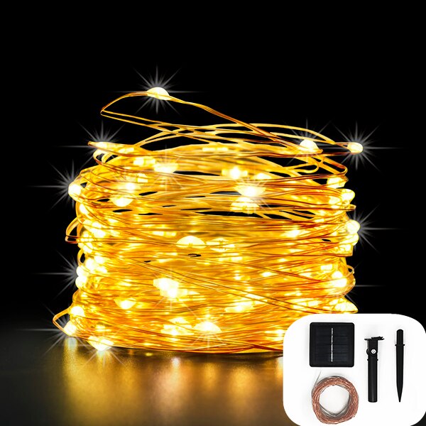 Led Solar Light 10M Led String Voor Kerst Decorati... – Grandado