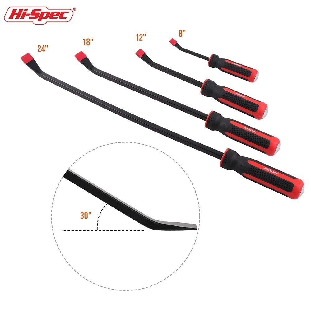 Hi-Spec 1pc 8 12 18 24 inch Pry Bar Heavy Duty Cro... – Grandado