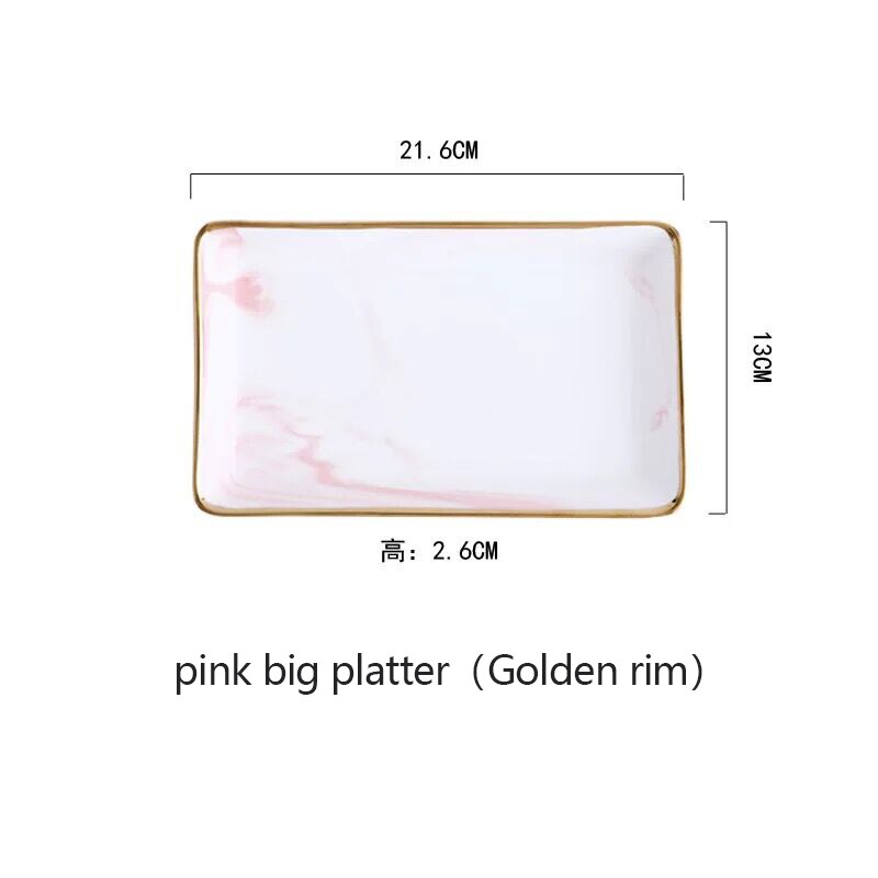 Nordic luxury marble Phnom Penh Rectangular Cerami... – Vicedeal
