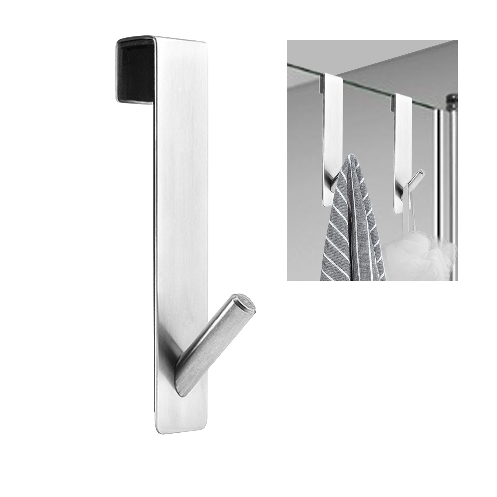 Stainless Steel Hook Back Hanging Glass Door Rear ... – Grandado