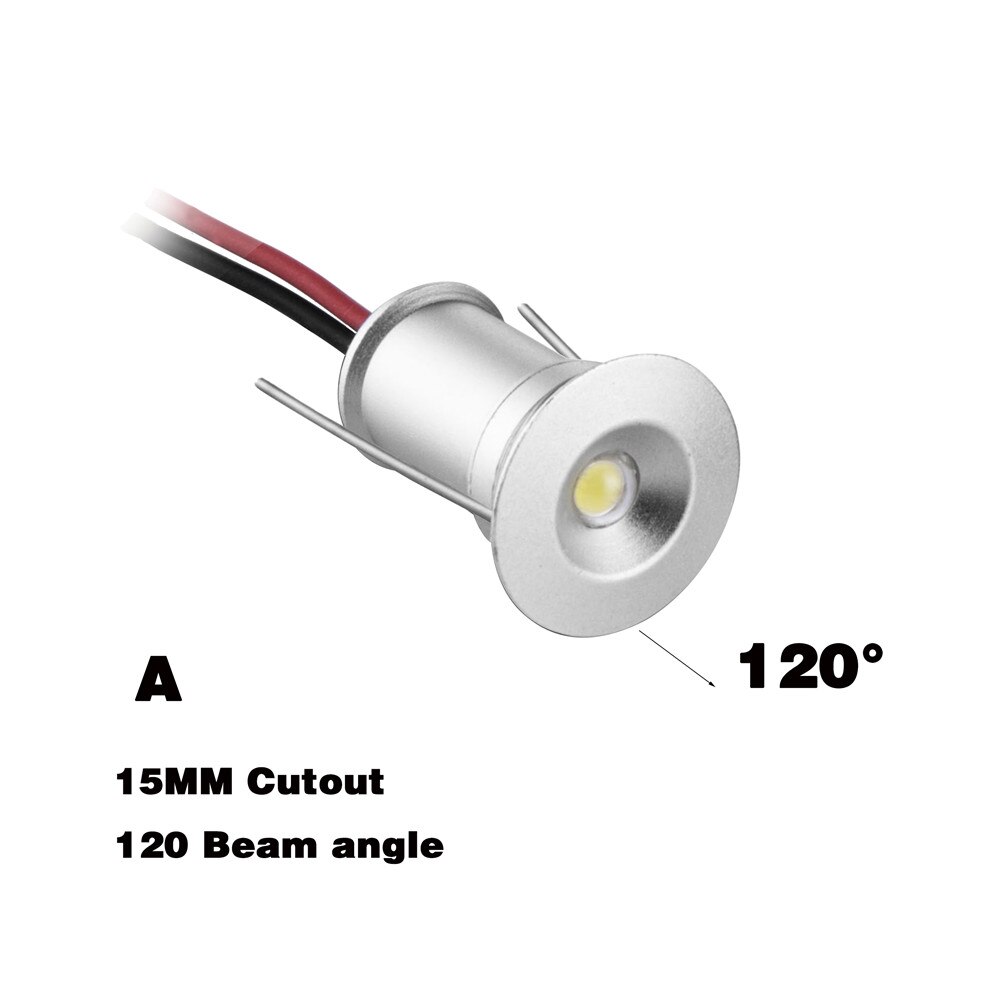 1W IP65 Mini LED Spotlight Dimmable 15mm Cutout Re... – Grandado