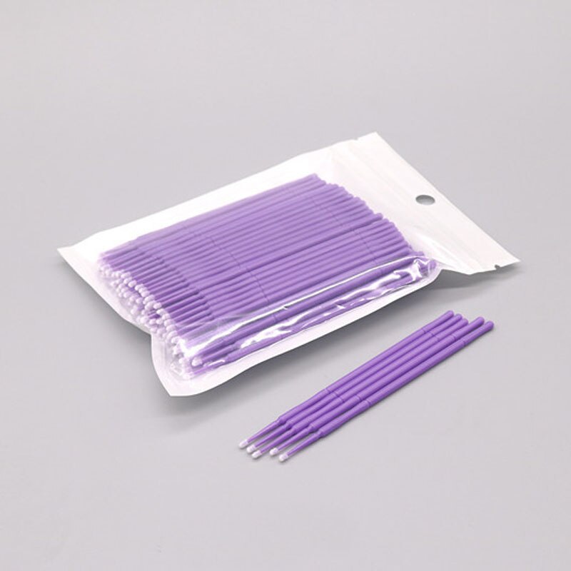 100pc/Pack Disposable Cotton Swab Microbrushes Eye... – Grandado