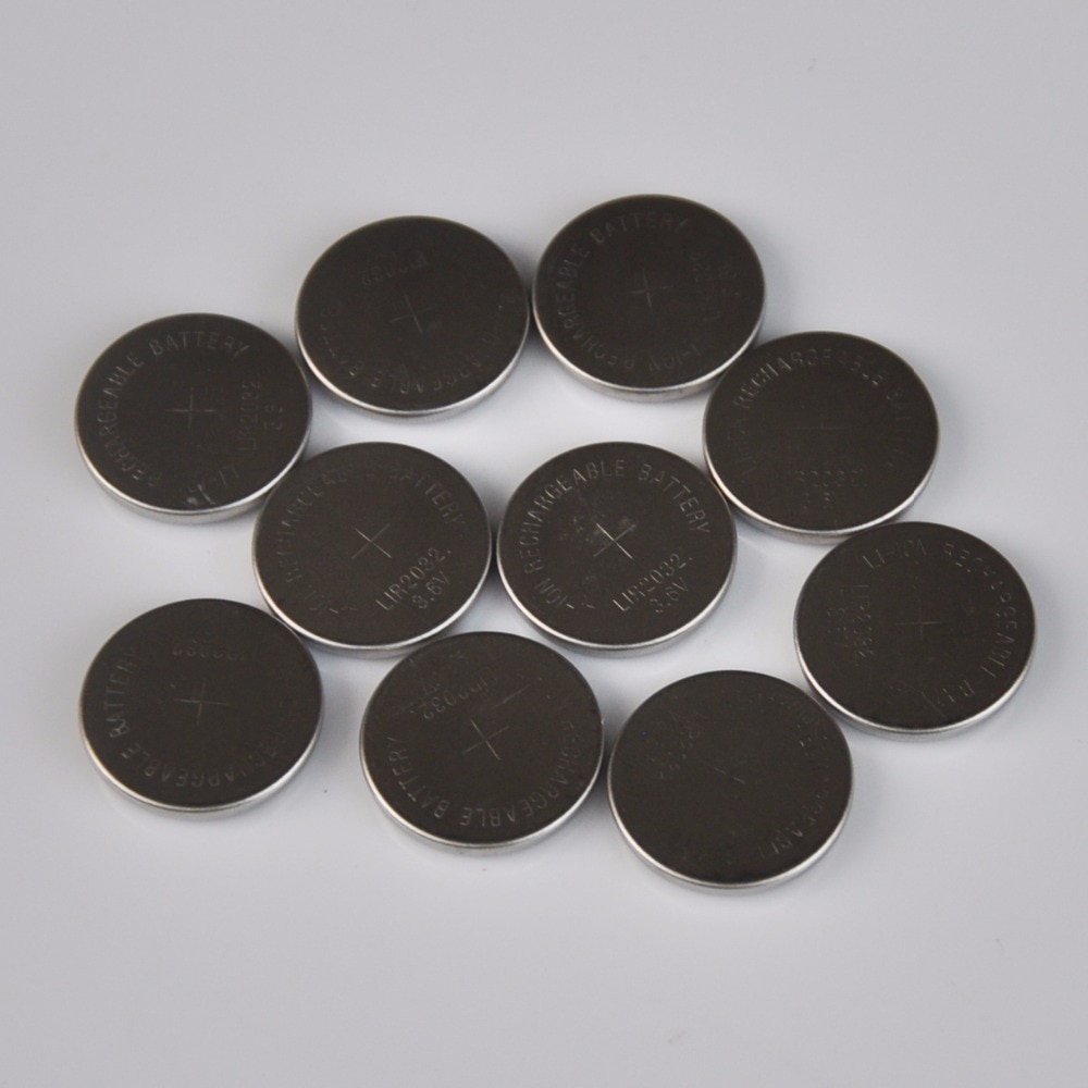 5-10PCS LIR2032 3.6V lithium ion button coin recha... – Grandado