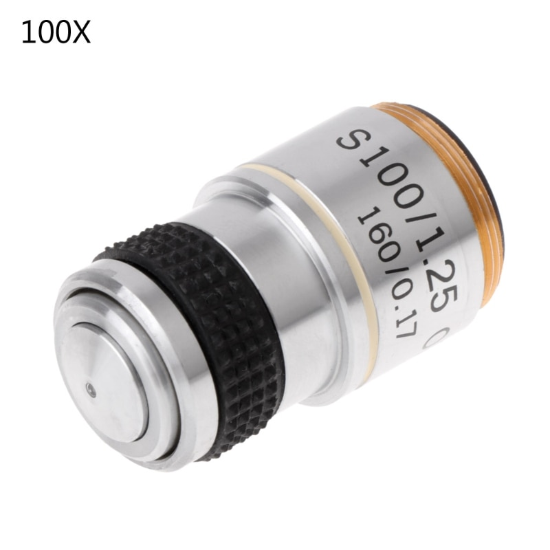 4X 10X 40X 100X Achromatic Objective Lens for Biol... – Grandado