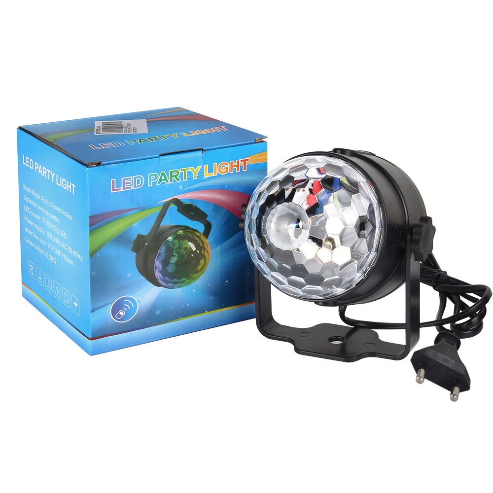1Pcs Disco Bulb Lamp 3LED Stage Effect Light Rotat... – Grandado