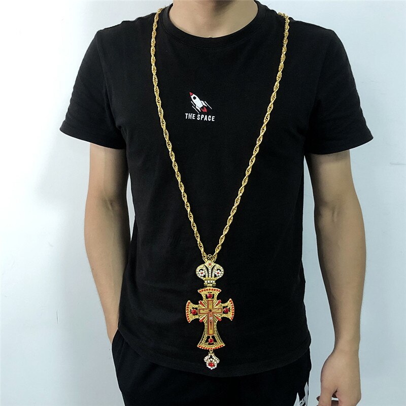 Orthodox Jesus Crucifix Gold Pectoral Cross Chain ... – Grandado