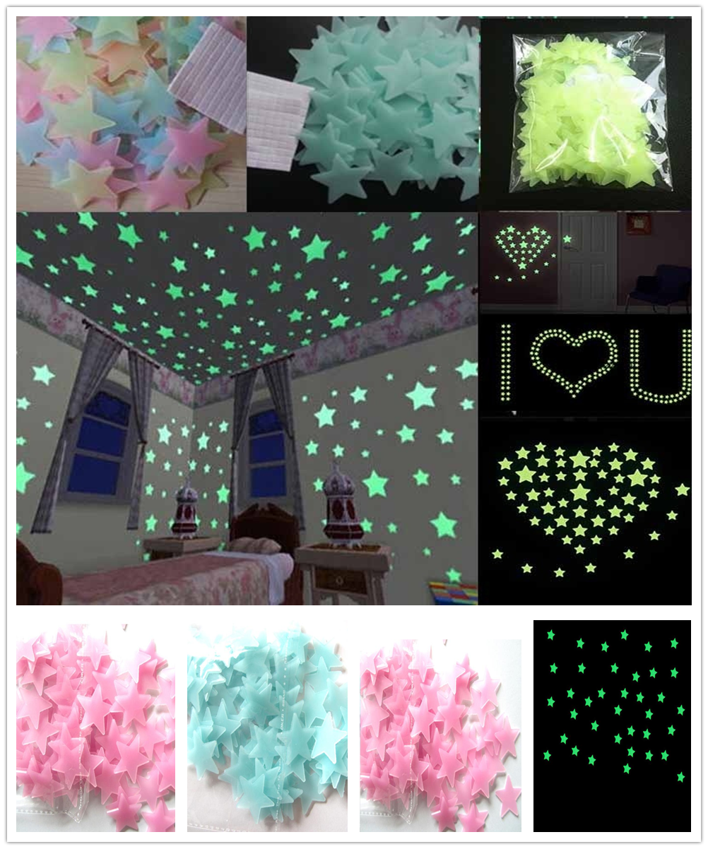 Glow Sticker 100 Pc Gloeiende Stickers In Het Donk... – Grandado