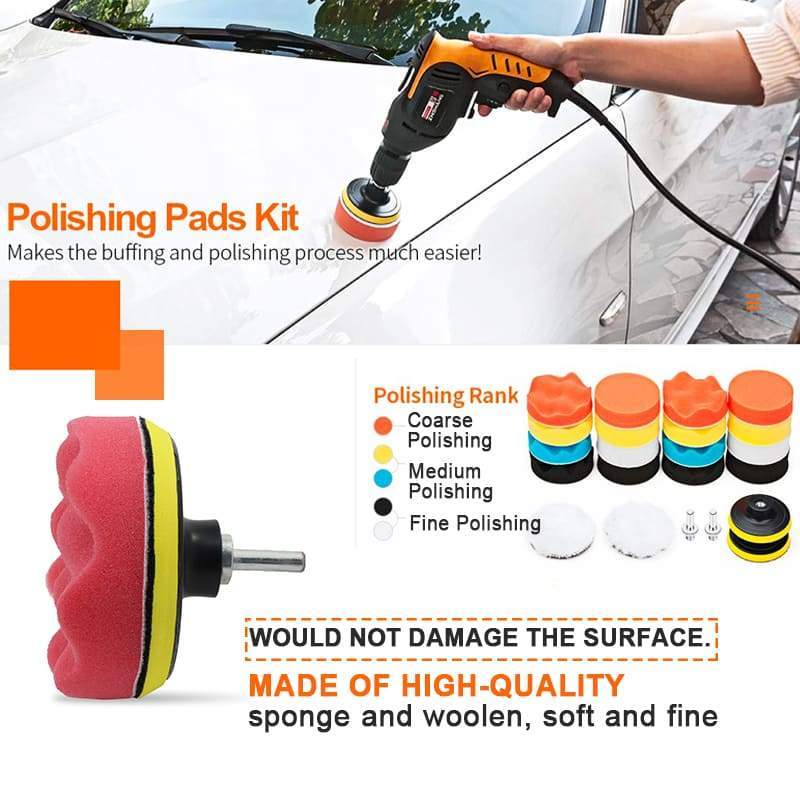 3-7Inch Auto Polijstschijf 11 Stks/set Zelfklevend... – Grandado