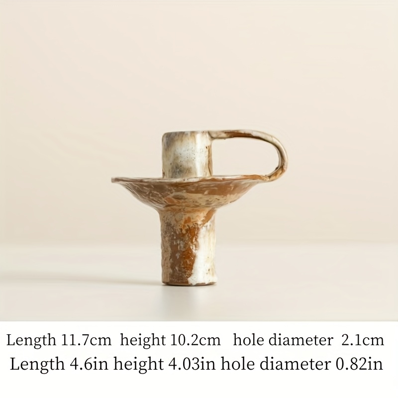 Vintage kiln change ceramic candlestick Modern hom... – Grandado