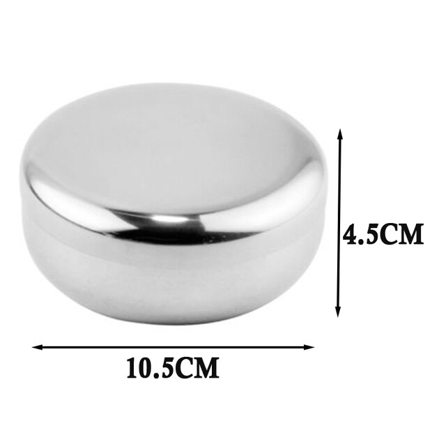 Korean Stainless Steel Rice Bowl Spice Dish Silver... – Grandado
