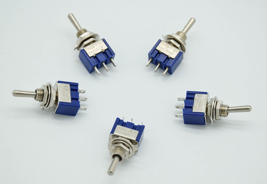 5Pcs ON-OFF-ON 3 Pin 3 Position Mini Latching Togg... – Grandado