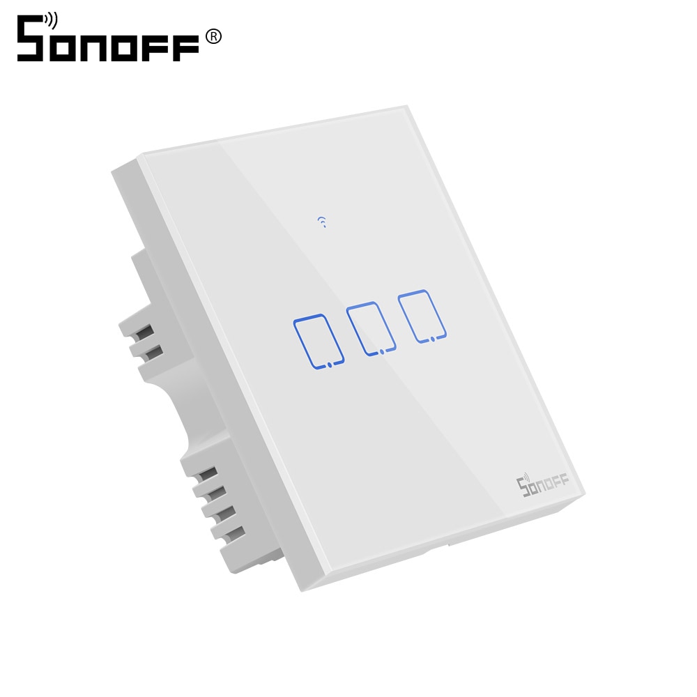 Sonoff t1 eu 1/2/3c smart wifi touch switch ljus ... – Grandado
