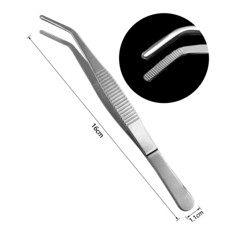 Curved Forceps Stainless Steel Tweezers Home Me di... – Grandado
