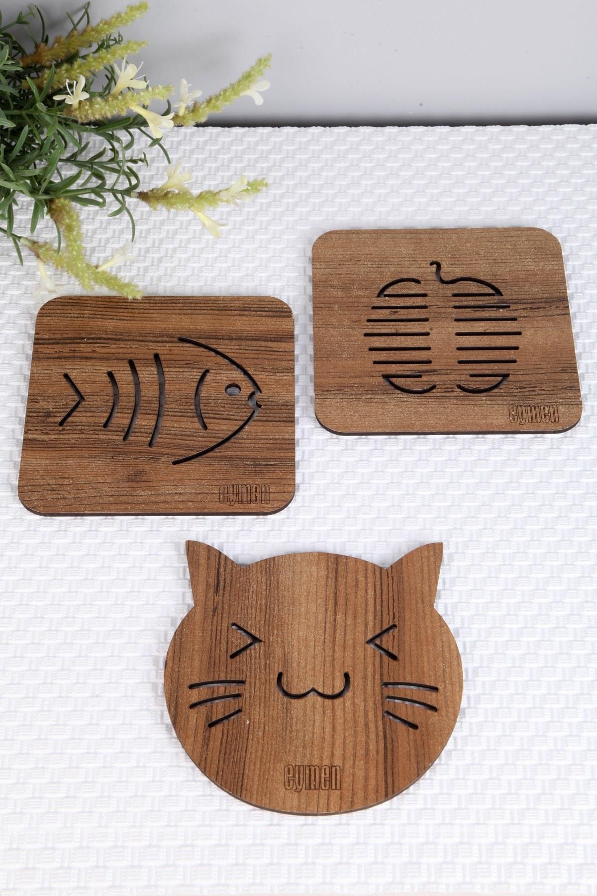 3 PCs Wood Trivet Set Eym-019 – Vicedeal
