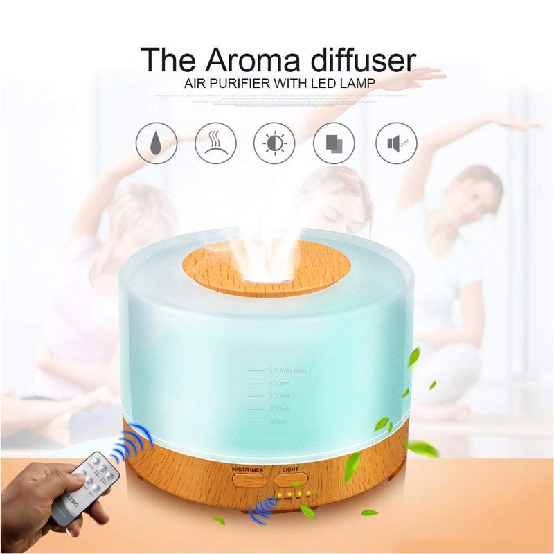 500 Ml Ultrasone Aromatherapie Diffuser Kleur Vera... – Grandado