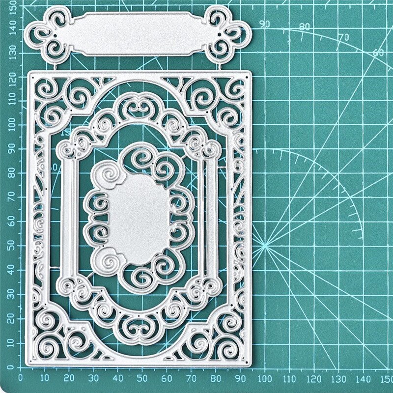DiyArts Lace Frame Series Metal Cutting Dies Circl... – Grandado
